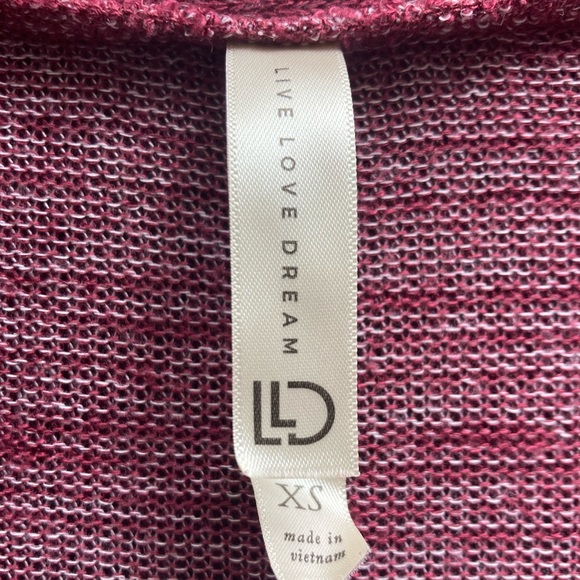 Aeropostale | Jackets & Coats | Warm And Cute Live Love Dream Cardigan Tie Dye Maroon And White ...